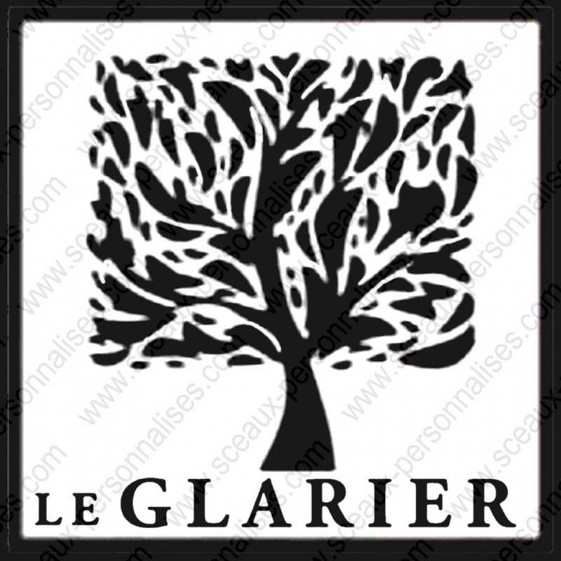 Tampon à Biscuit 28x28mm - - motif : LE GLARIER selon devis : réf : LE ...